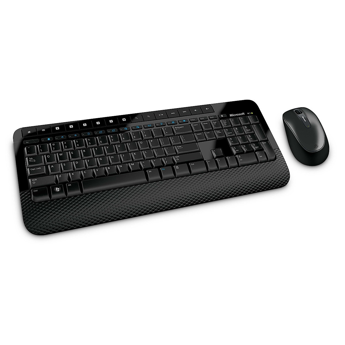 Microsoft Wireless Desktop 2000, Black - Wireless Keyboard and Mouse Combo with Comfortable Palm Rest.