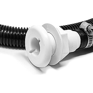 Submersible Boat Bilge Water Pump 12v Non-Automatic Marine Electric Bilge Pump And Bilge Pump Installation Kit Bilge Pump Hose 1-1/8-Inch Dia Plumbing Kit