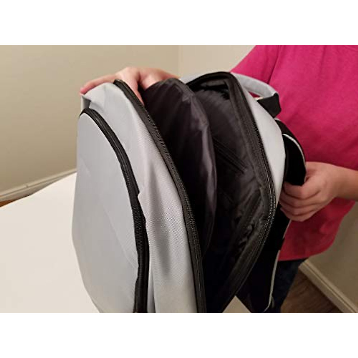 C.S.S.A. School and Travel Backpack Shield Insert Soft and Flexible Protection For Your Back with Round Top