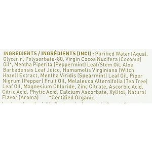 Desert Essence Coconut Oil Mouthwash 16 fl oz Non-GMO, Gluten Free, Vegan, Cruelty Free, Sugar Free, Alcohol Free - Coconut Oil & Zinc Citrate - Eco-Harvest Tea Tree Oil - Coconut Mint