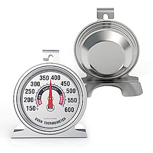 Efeng Large 3" Dial Oven Thermometer for Gas & Electric Oven,Grill Cooking Safety Leave-in- NSF accurately Easy-to-Read Clearly Large Number Shows temperatures for Meat,Grilling or Cake Cooking Oven