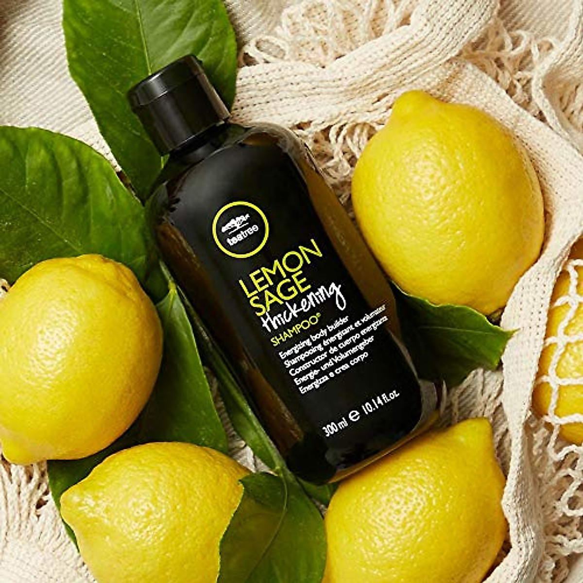 Tea Tree Lemon Sage Thickening Shampoo, Builds Body + Boosts Volume, For Fine Hair, 10.14 fl. oz.