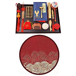 16-Piece Zhuazhou Set 抓周 100cm * 100cm Background Sheet Unique Gifts for Baby's First Birthday Party