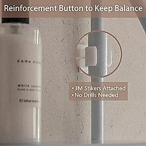 Barton 3-Shelf Bathroom Organizer Over The Toilet Storage Bathroom Space Saver Shelf 27"(L) x 10"(W) x 66"(H) - White