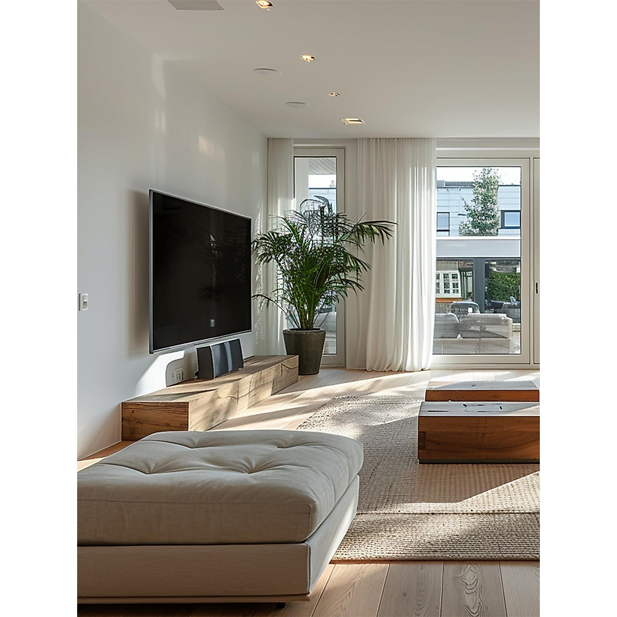 USX MOUNT Full Motion TV Wall Mount for Most 47-84 inch Flat Screen/LED/4K TV, TV Mount Bracket Dual Swivel Articulating Tilt 6 Arms, Max VESA 600x400mm, Holds up to 132lbs, Fits 8” 12” 16" Wood Studs