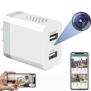 LUOHE Spy Camera Hidden Camera, 1080P Wireless Hidden WiFi Camera with Remote View, USB Charger Camera, Hidden Spy Camera with Motion Detection Nanny Cam for Home Office Hotel, Easy to Use