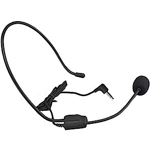 AKindle Ear Hook Mic, Flexible Wired Boom (Standard 3.5mm Connector Jack) for Voice Amplifier,Teachers, Speakers, Coaches, Presentations, Seniors and More