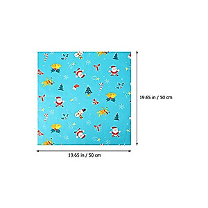 EXCEART Fabric Fabric Christmas Fabric 8Pcs Xmas Cotton Clothes Hand DIY Bundles Patchworks Quilted Quilting