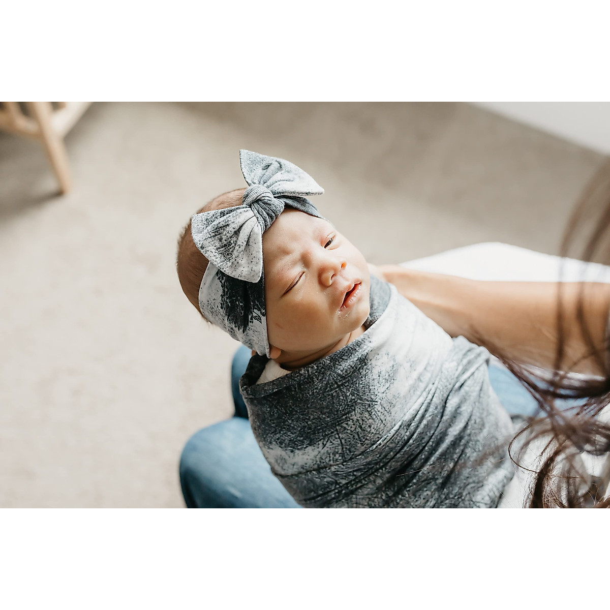 Copper Pearl Large Premium Knit Baby Swaddle Receiving Blanket Thrasher