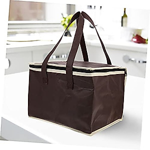 NAMOARLY Aluminum Insulation Pizza Thermal Takeaway Pizza Little Food Cooler Pizza Warmer Insulated Food Storage Non-woven Fabric Coffee