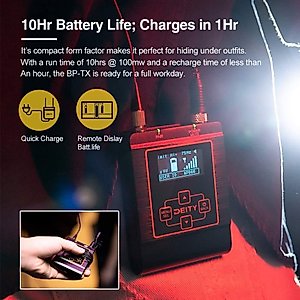 Deity Connect 2.4G Wireless Lavalier Microphone, Dual-Channel Receiver & Two Transmitters, OLED Daylight Display Screen, 24bit/48Khz Uncompressed Audio