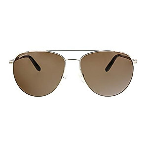Ferragamo Brown Polarized Aviator Sunglasses SF157S 045 60