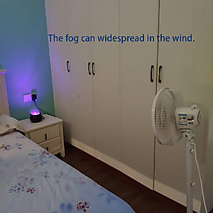 TASHELLS Ultrasonic Mist Maker, Halloween Witch Light, Black Witches Cauldron, Indoor Decoration Mini Ultrasonic Fogger,Mist Fountain for Pond