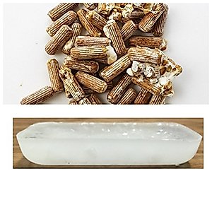 Spawn and Wax Combo - Shiitake Mushrooms Mushroom Mycelium Plug Spawn - 100 Count Plugs - 3oz Wax Grow Edible Gourmet & Medicinal Shitake Fungi On Trees & Logs