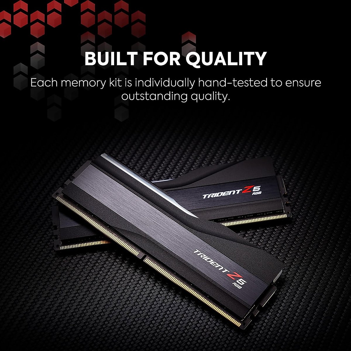 G.SKILL Trident Z5 RGB Series (Intel XMP 3.0) DDR5 RAM 32GB (2x16GB) 6800MT/s CL34-45-45-108 1.40V Desktop Computer Memory UDIMM - Matte Black (F5-6800J3445G16GX2-TZ5RK)