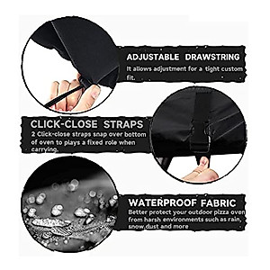 Koda 16 Pizza Oven Cover,Pizza Oven Cover for Koda 16 Gas Pizza Oven,16-inch Pizza Oven Waterproof Cover,Pizza Oven Accessories,Black