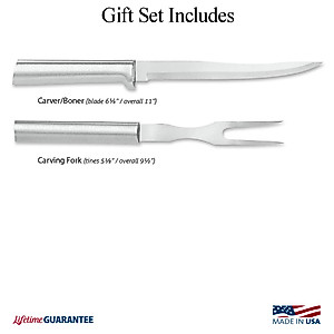 RADA Knife 2-Piece Carving Set with Stainless Steel Blades and Knife Sharpener