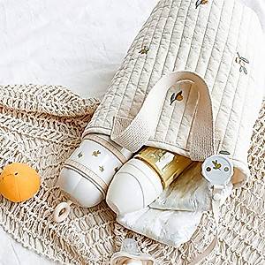 JENPECH Diaper Caddy Organizer - Large Portable Nursery Storage Bin and Car Travel Organizer - Portable Baby Changing Organizer Hanging Storage Caddy 6