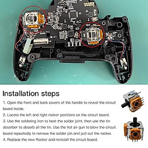 New 5 pcs Analog Stick Joystick Replacement Parts for Xbox360 PS2 PS3 wireless controller only