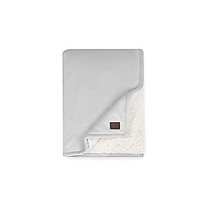 UGG Bliss Sherpa Throw Blanket - Plush Oversized Reversible Accent Blanket - 50” x 70” - Seal