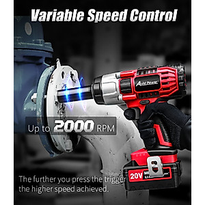 AVID POWER Cordless Impact Wrench Bundle with 18PCS Impact Sockets Set