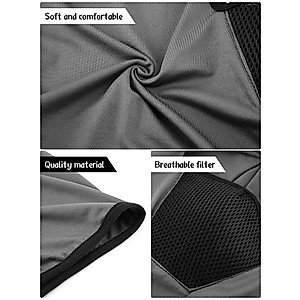 Blulu 4 Pieces Balaclava Full Face Mask Winter Windproof Balaclava Neck Sun Protection Breathable Face Cover(Solid Colors)