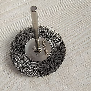 Yutnqin 69Pcs Abrasive Wheel Buffing Polishing Wheel Wire Brushes Set for Rotary Tool Accessories,Shank 3mm Mini Brush Polishing Kit,for Power-Operated Grinders