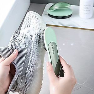 Ganganmax Scrub Brushes for Cleaning Stain Brush Laundry Cleaning Brush Soft Laundry Brush Shoe Brush Sneaker Brush Clothes Fabric Scrub Brush Laundry Scrub Brush Pack 2