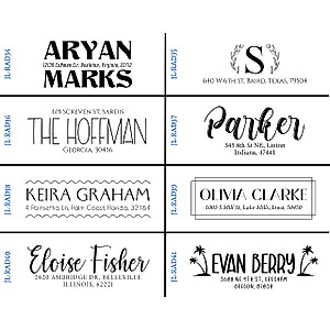 Custom Return Address Stamp - Custom Self-Inking Address Stamp with Name Custom Rubber Address Stamp (Self Inking)