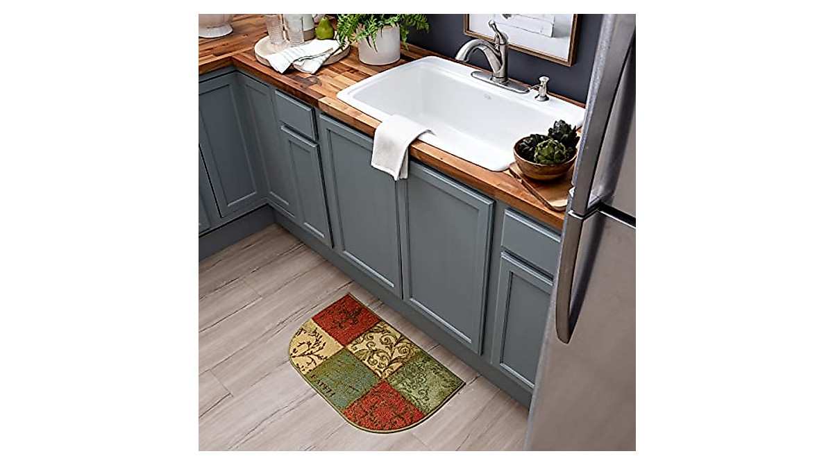 Mohawk Home Floral Tile Kitchen Mat – Durable, Stylish Area Rug