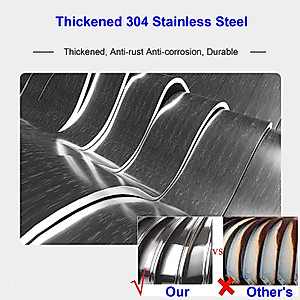 DUYULIANG Roof Wind Turbines Cap Vent Round Internally Braced Wind Turbines, 304 Stainless Steel Roof Ventilator Air Outlet, 4 10 12 Inch, Easy to Install Unpowered Rotation Rainproof Ventilator