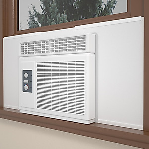 Window Air Conditioner Side Insulated Panel, WinterSummer Winter Heat and Draft Insulating,Insulation Foam Material,Equipped with 4 Edge Banding Strips 02 (WHITE)