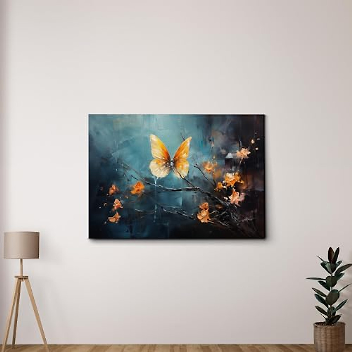 Abstract Painting Buy Canvas Wall Art, Butterfly Painting Art, Butterfly canvas, bedroom Butterfly wall art,Watercolor abstract Butterfly canvas painting