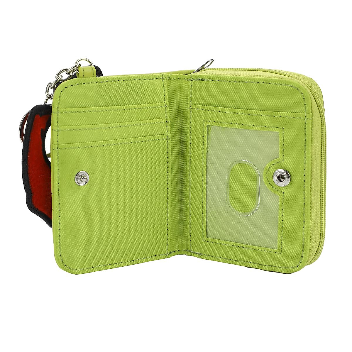 Bioworld Grinch 3D Face Zip Around Women's Wallet