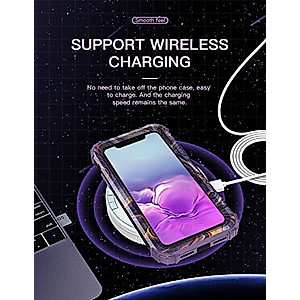 LONTECT for iPhone 11 Case Marble Shockproof Heavy Duty Rugged Durable Protective Cover Girls Women Case for Apple iPhone 11 6.1 Inch, Cobalt Purple