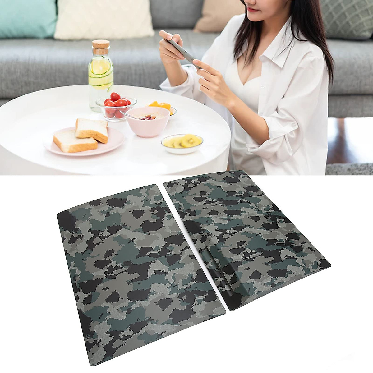 for PS5 Faceplate Cover, Dustproof Disc Edition Faceplate Cover, Replacement Faceplate Cover Protective Shell for PS5 Disc Edition Console