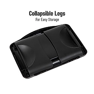 Mind Reader Anchor Collection, Portable Laptop Desk/Breakfast Table with Hinged Lid and Storage, 18.75" L x 11.25" W x 7.25" H, Black