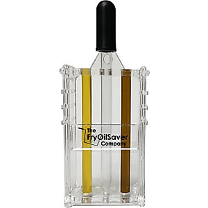 FryOilSaver Co, Fryer Oil Test Kit, Two Color Visual Guide with Eye Dropper, Monitor Shortening Quality of Oil Fryers, Oil Test Kit for Clear Frying Oil, FC3017B, FMP 538-1000