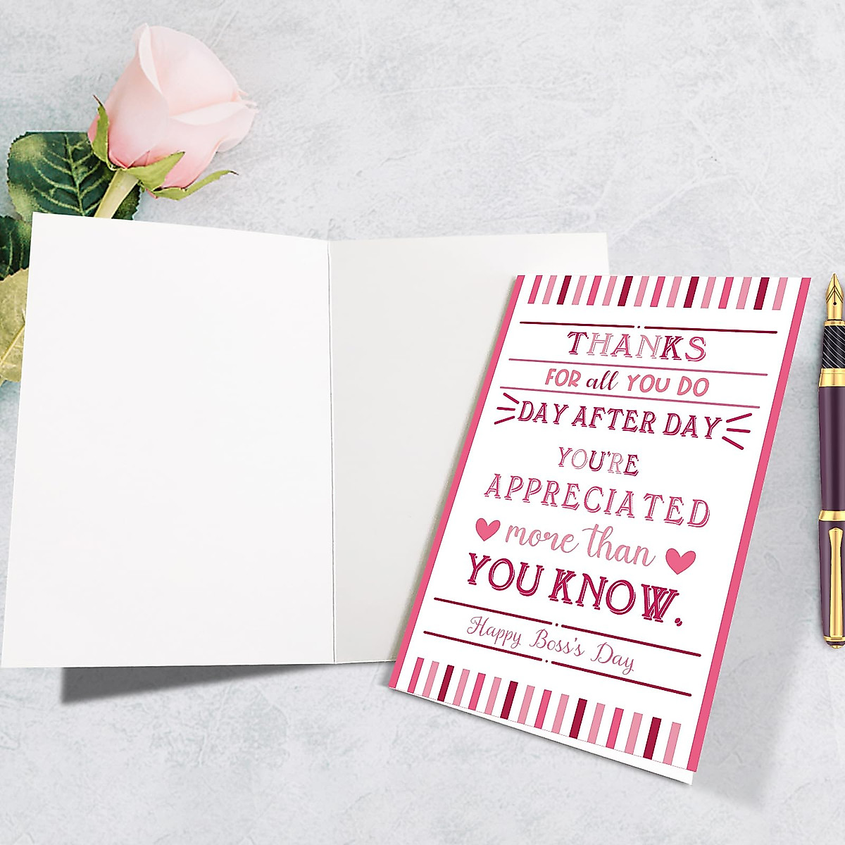 Supoeguk Funny Boss's Day Card for Boss, Happy Boss's Day Card for Women Men, Boss's Day Gift from Employees Staffs, Boss Appreciation Card On Boss's Day