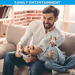 HAndPE Retro Classic Mini Game Console Childhood Game Consoles Built-in 821 Game(Some are Repeated) Dual Control 8-Bit Handheld Game Player for TV Video Bring Happy Childhood Memories