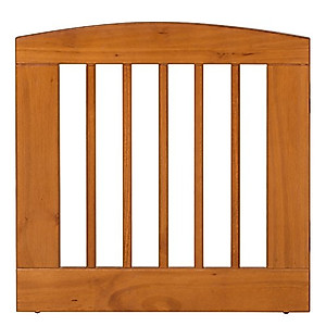 BarkWood Pets Freestanding Wood Pet Gate Extension Panel, 24" x 24" H, Chestnut