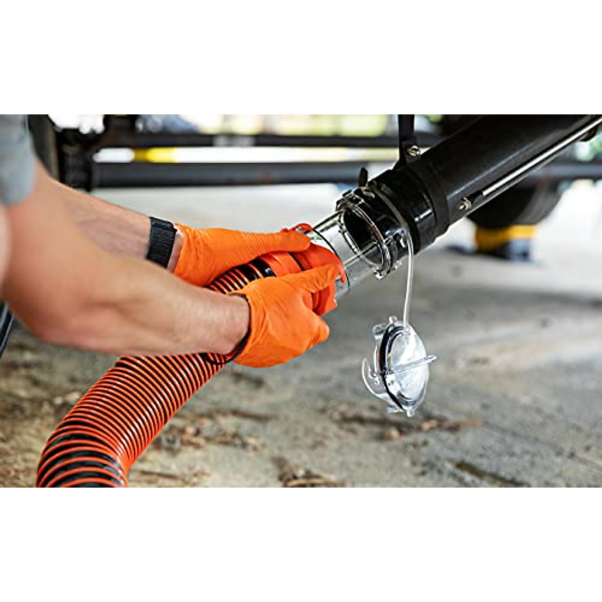 Camco RhinoEXTREME 20-Foot Camper/RV Sewer Hose Kit | Features TPE Technology for Abrasion Resistance and Crush Protection | Includes Pre-Attached Rhino Swivel Fittings (39867)