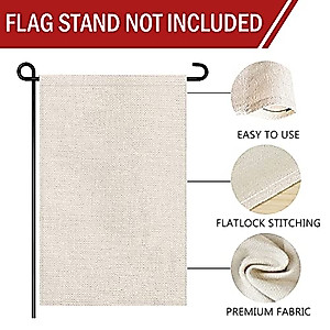 Furiaz Farm Family Country Barn Tractor July 4th American Patriotic Garden Flag, USA America Memorial Day Yard Decorative Home Outside Decoration, Spring Summer Farmhouse Outdoor Small Decor 12x18