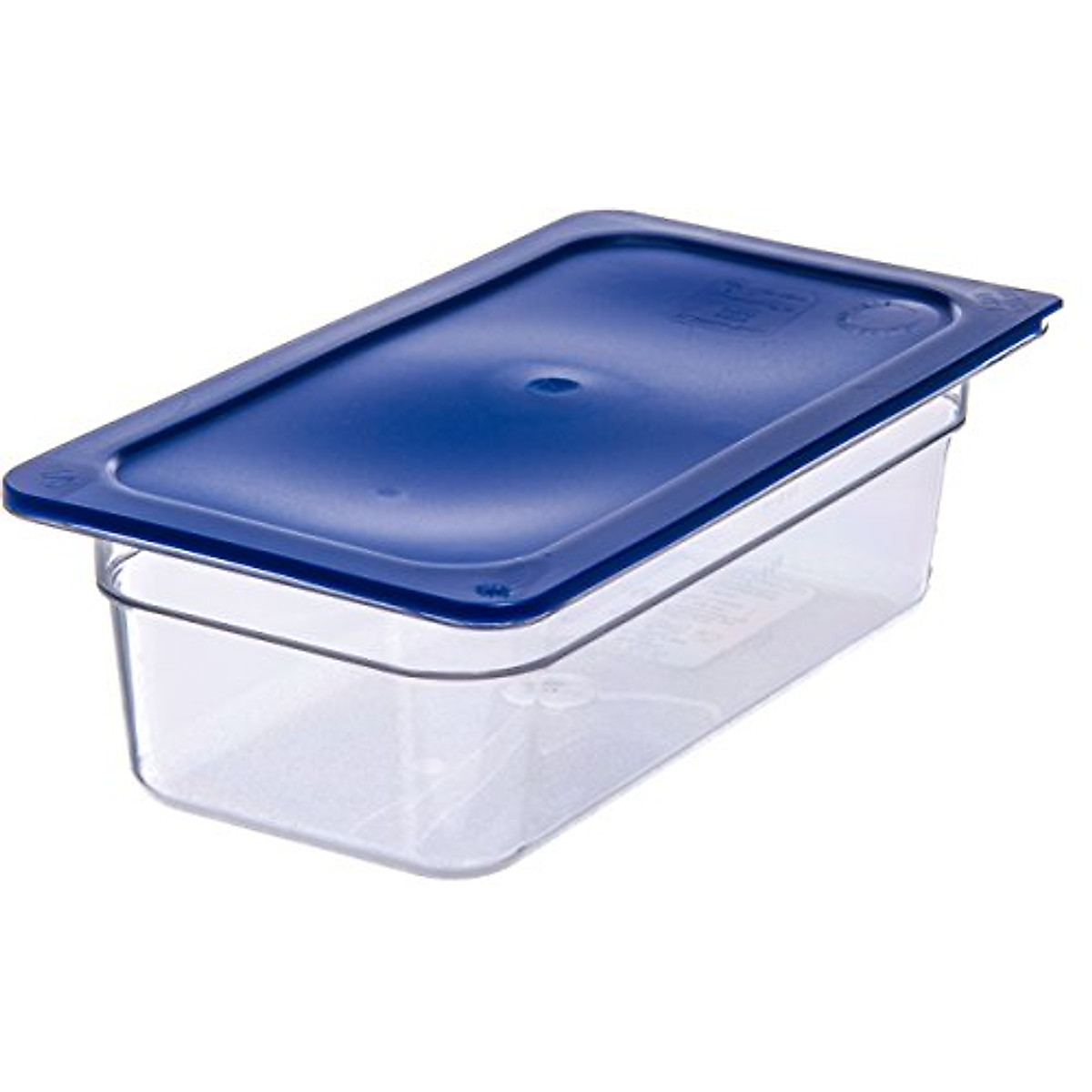 Carlisle FoodService Products 3058060 Smart Lids Third Size Polyethylene Lid, Dark Blue (Pack of 2)