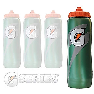 Gatorade 50220SM G Series Performance Squeeze Bottle 32oz (4 Pack), Pearl Green