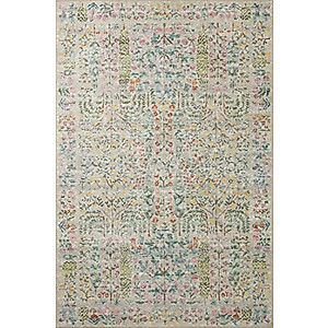 Loloi Rifle Paper Co. x Maison Collection MAO-07 Traditional, Khaki 5'-0" x 7'-6" Area Rug