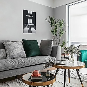 Car Poster Ferrari F40 Supercar Posters Racing Car Canvas Wall Art For Boy's Bedroom SuperCar Wall Decor Frame-style 24x36inch(60x90cm)