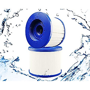 Kvjicdo Pool Filter Fit for CO-Z Spa Tub Filter for Inflatable Hot Tubs, Portable Tubs, Swimming Pools, Outdoor Hot tubs and Above Ground Swimming Pool Accessories (2 Pack)
