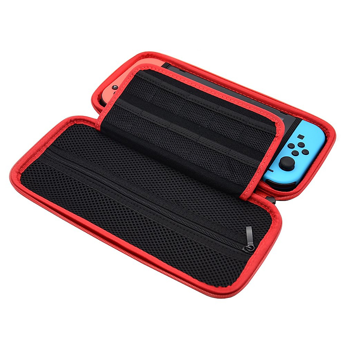 Nintendo Switch Hard Carry Case with 10 Game Cartridge, Carry Shell Pouch for Nintendo Switch Console& Accessories, Black