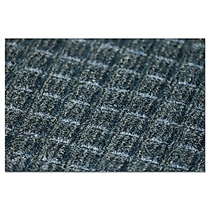 Guardian EcoGuard Indoor Wiper Floor Mat, Recycled Plastic and Rubber, 3' x 5', Charcoal
